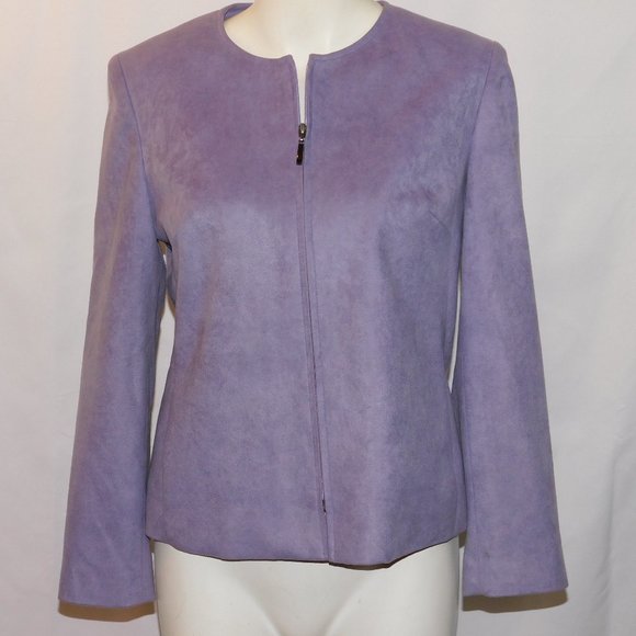Talbots | Jackets & Coats | Talbots Petites Lavendar Zip Up Jacket Size ...